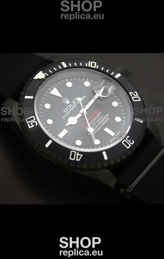 Swiss Engineered Rolex Submariner Pro Hunter Swiss Watch in Ceramic Bezel